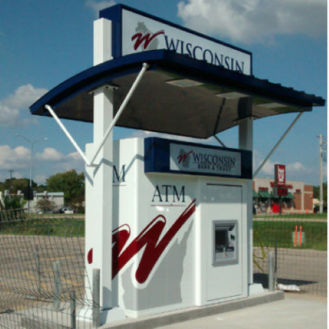 Custom Two Column Canopy – The World Leader in ATM Kiosks